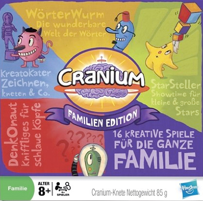 Cranium, Spiel, Anleitung und Bewertung auf Alle Brettspiele bei spielen.de