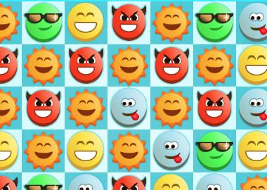Emoji Match 3 kostenlos online spielen auf Denkspiele spielen.de