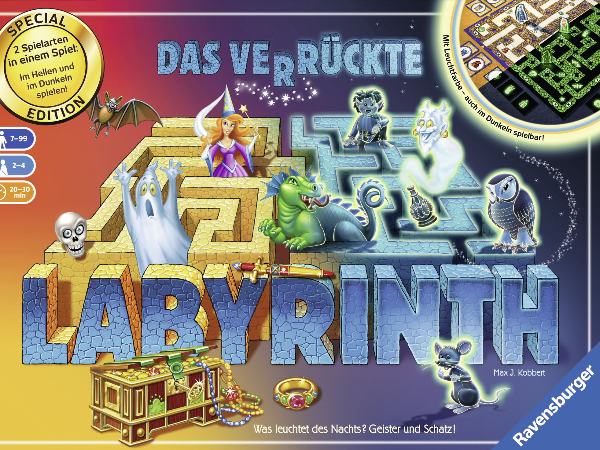 Das verrückte Labyrinth - Glow in the Dark, Spiel, Anleitung und ...